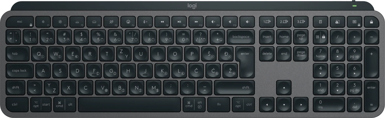 Logitech MX Keys S (920-011591) bežična tastatura YU crna