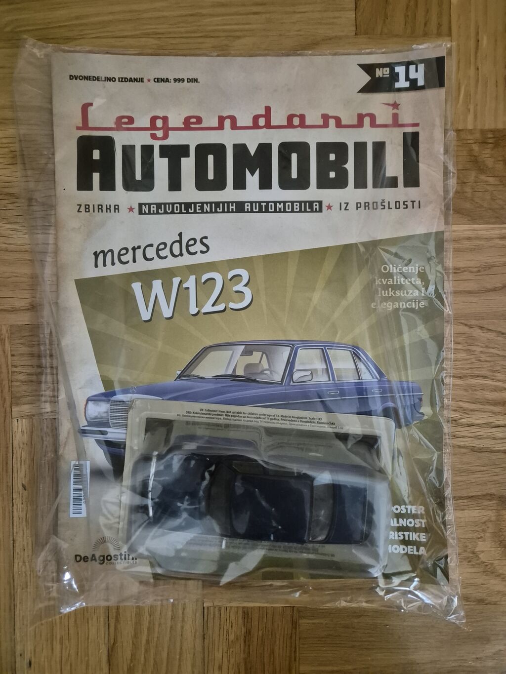 Legendarni  Mercedes W123 u razmeri 1:43. Potpuno nov, neotpakovan, sa