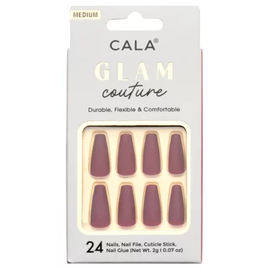 SET PRESS ON TIPSI CALA GLAM COUTURE RED MATTE