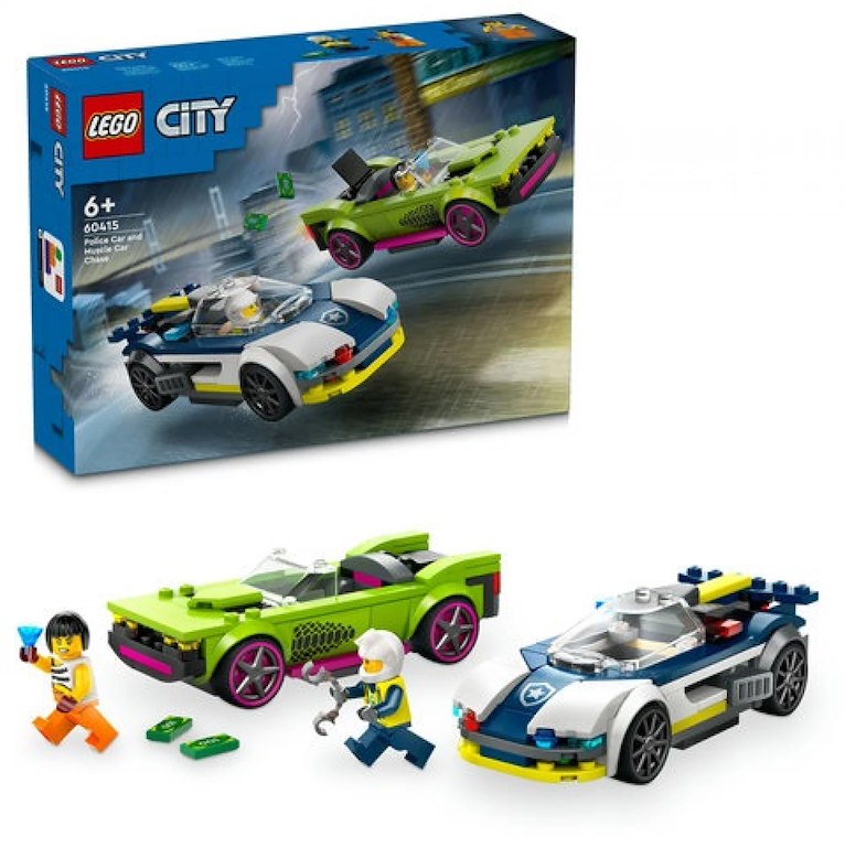 LEGO CITY POLICE POLICE CAR AND MUSCLE CAR CHASE