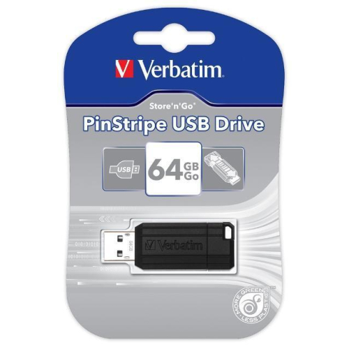 Verbatim Pinst. USB 64GB Blac (49065)