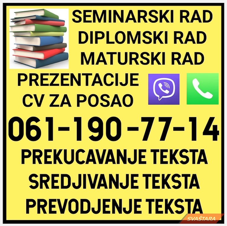 Prezentacija, maturski, seminarski, diplomski