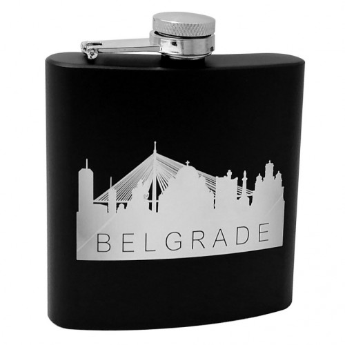 Pljoska siluete Beograda 180ml