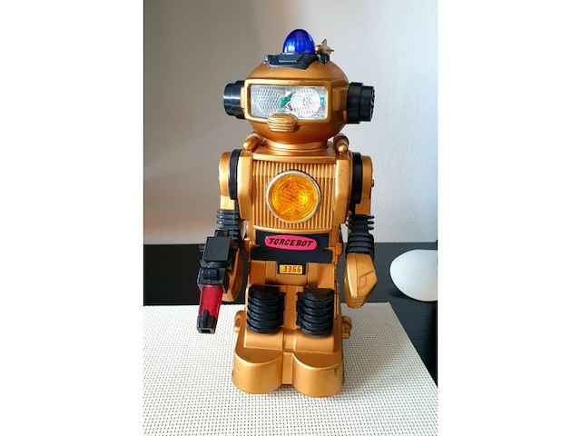 Robot Stara igracka   -BOTOY FORCEBOT Gold 1985 god.