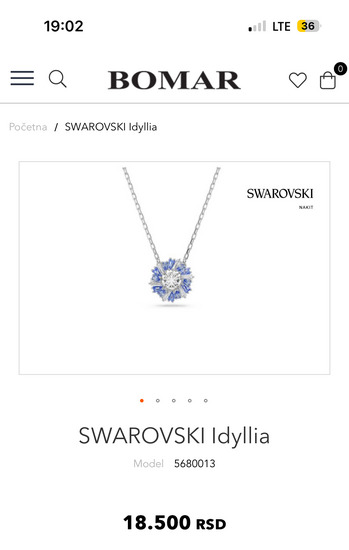 Swarovski ogrlica