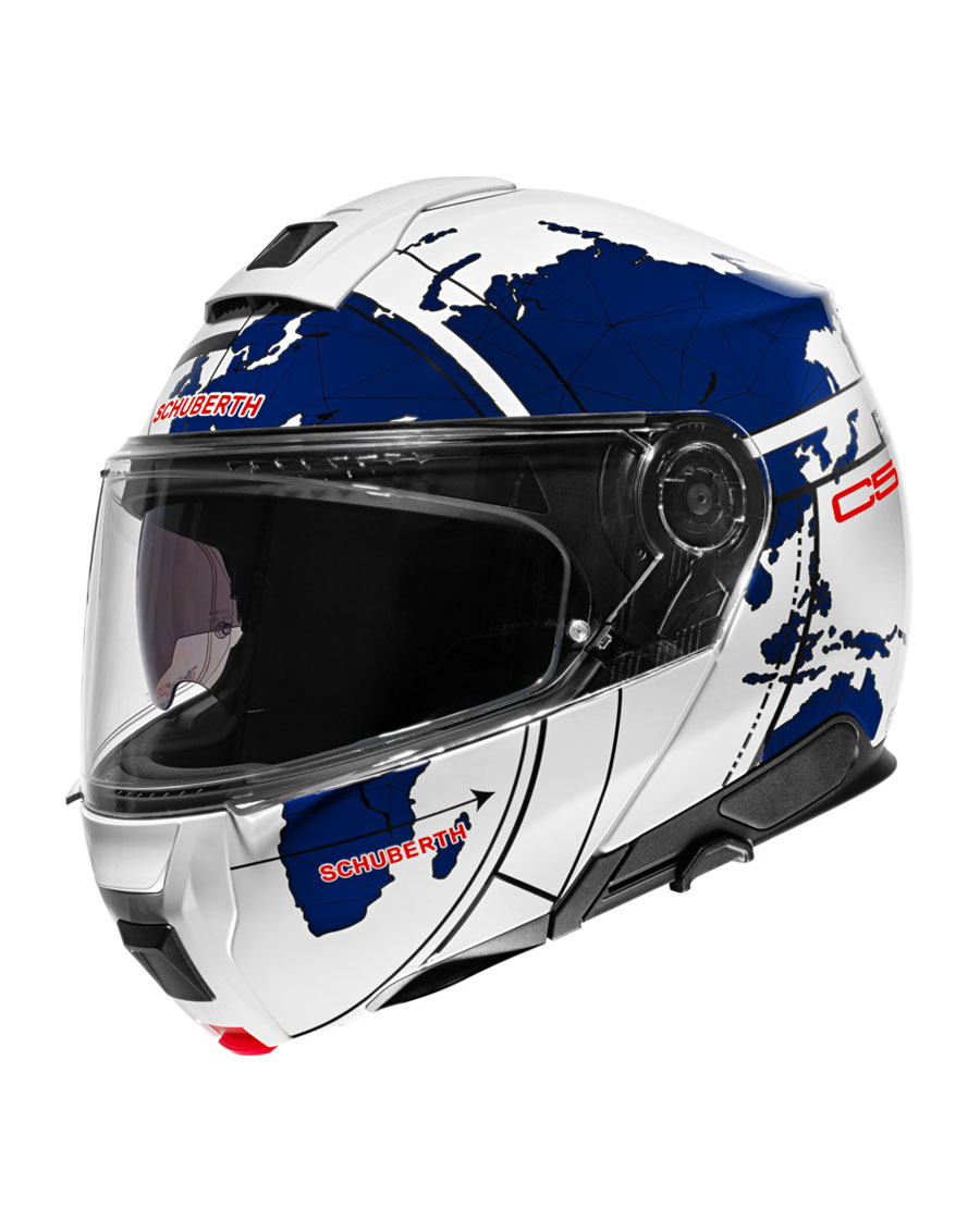 Schuberth flip up kaciga C5 globe plava bluetooth