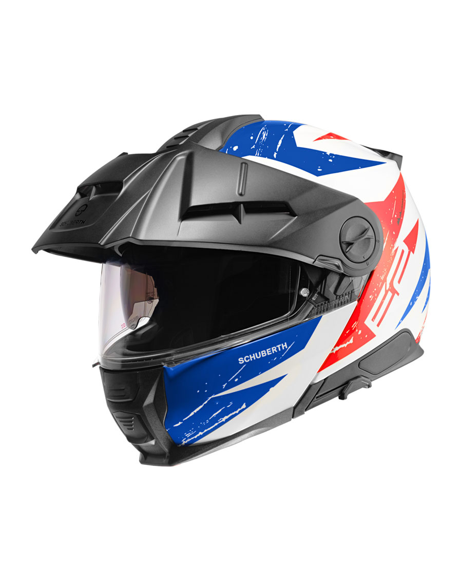 Schuberth flip-up adventure kaciga E2 Explorer plava