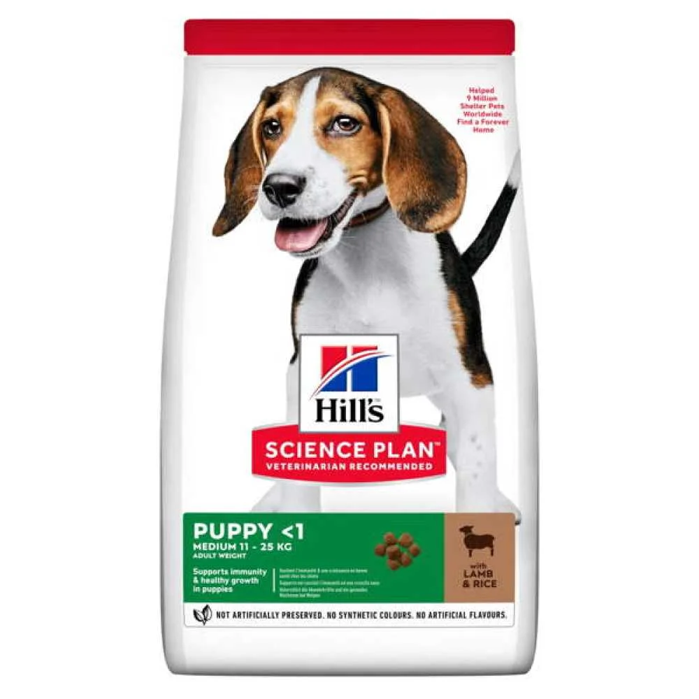 Hill's Science Plan hrana za pse Medium Puppy - Jagnjetina i pirinač 2.5kg