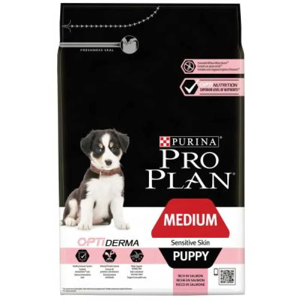 Pro Plan hrana za pse Puppy Medium Sensitive Skin - losos 12kg