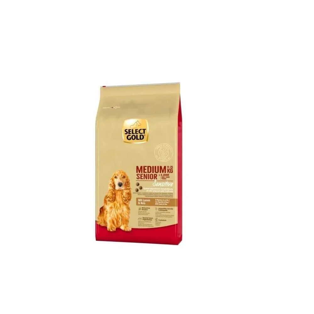 SELECT GOLD Dog Sensitive Medium Senior Lamb&Rice 12kg