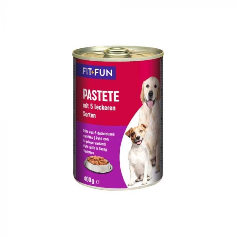 FitFun Dog Pate Adult konzerva - Ukus 5 vrsti mesa 6x400g