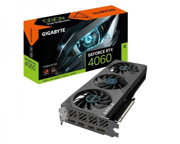 GIGABYTE nVidia GeForce RTX 4060 EAGLE OC 8GB GV-N4060EAGLE OC-8GD