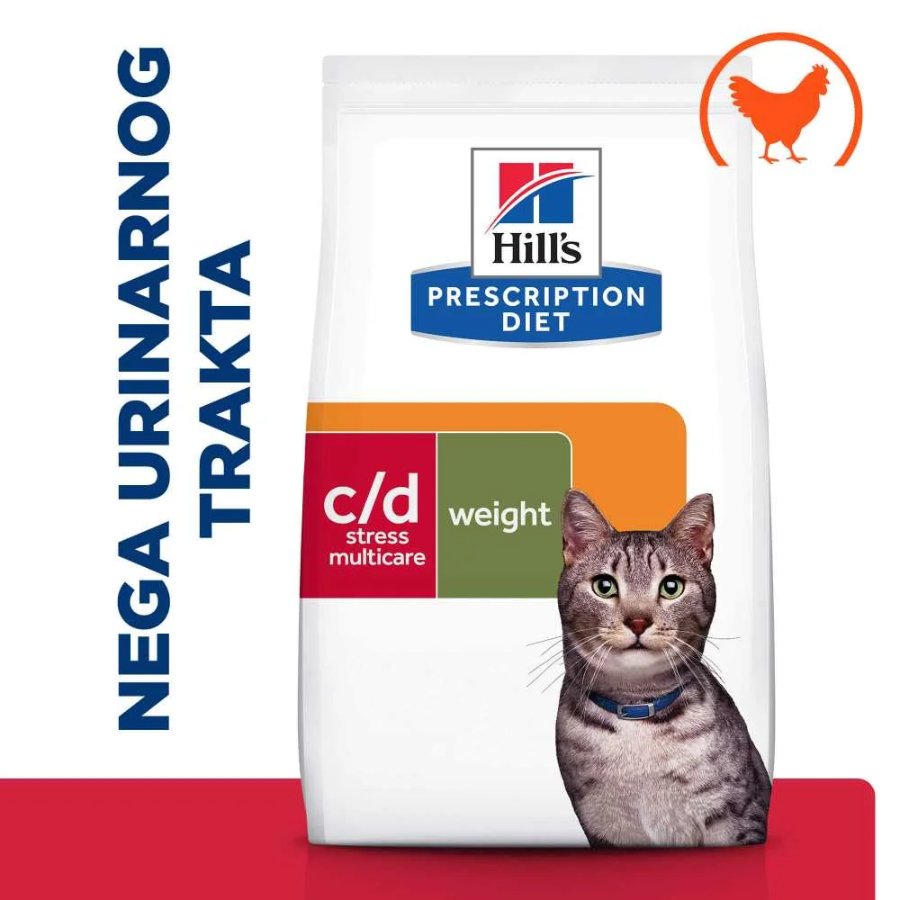 Hill's Prescription Diet cat veterinarska dijeta C/D Urinary stress + Metabolic Piletina 1.5kg