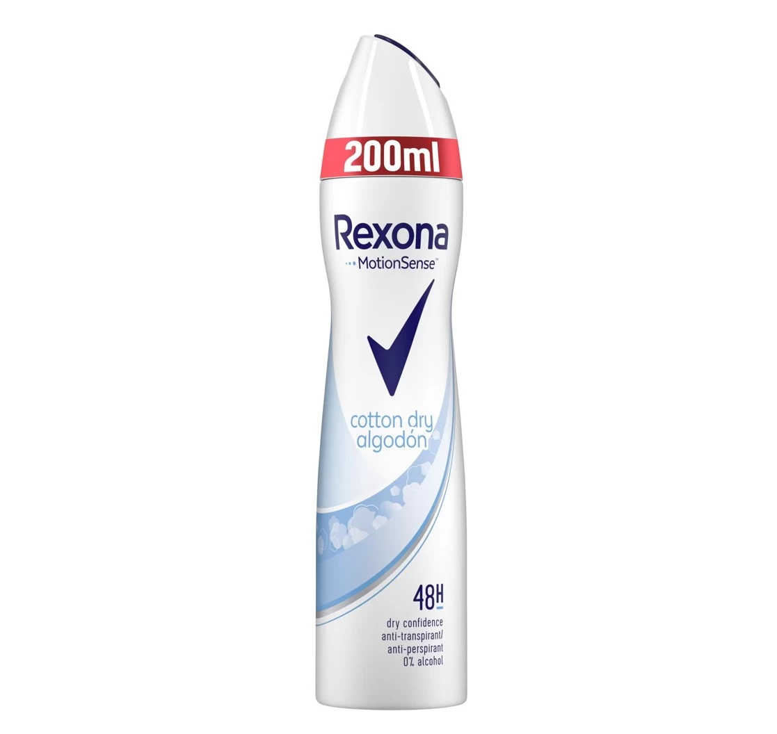 REXONA DEO 200ML W.COTTON DRY