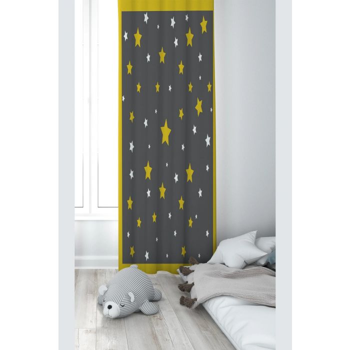 Zavesa za dečiju sobu – Zlatne zvezdice PRD256B