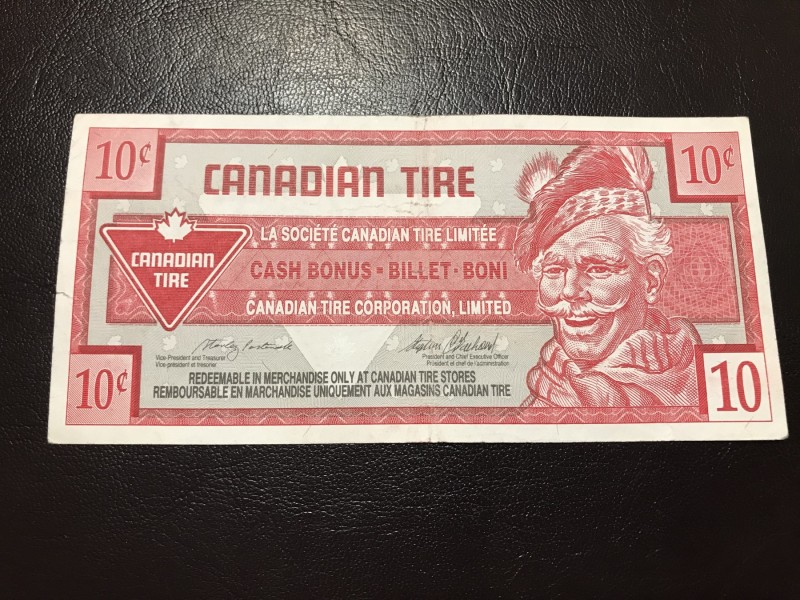 CANADIAN TIRE 10 CENTI.