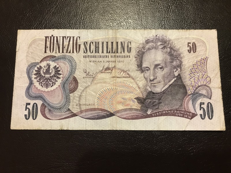 AUSTRIJA 50 ŠILINGA.1970.