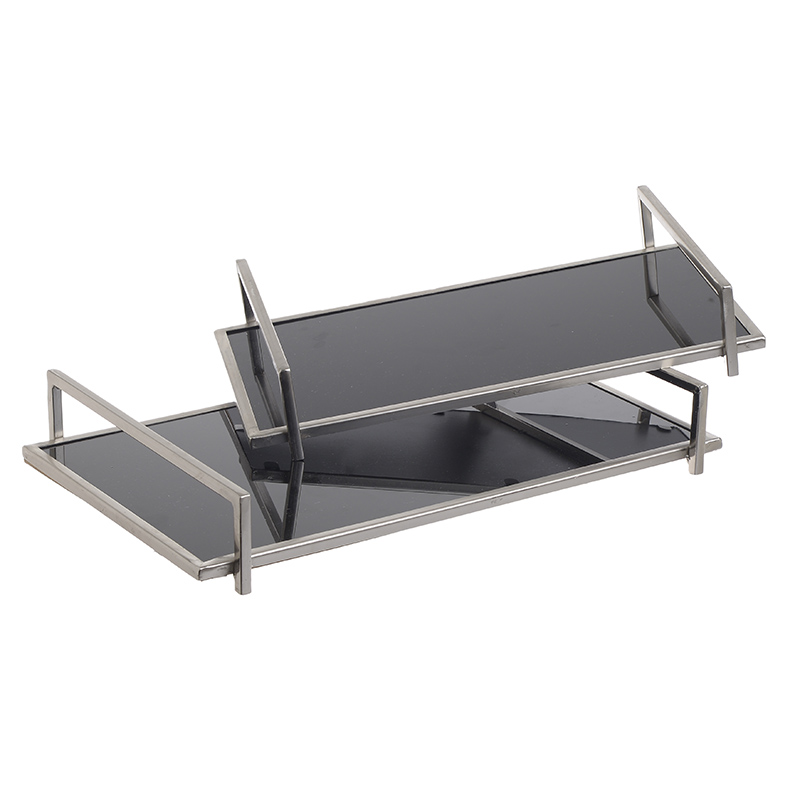 SET TACNI 2/1 SREBRNO-CRNE 40X25X7CM