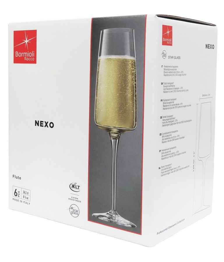 BORMIOLI ROCCO ČAŠA ZA ŠAMPANJAC NEXO 26,2 CL 6/1 365752