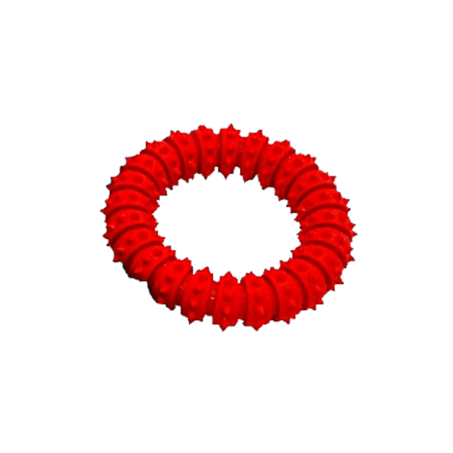 Igračka za psa -gumeni krug 12cm - crveni