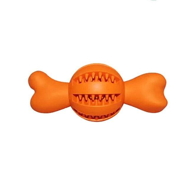 Igračka za psa - gumena bombona za poslastice 7x18cm- narandžasta