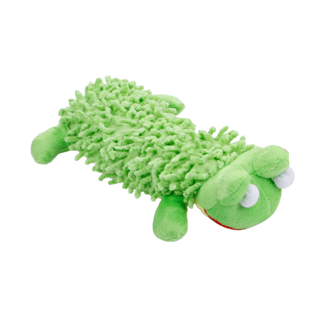 Plišana čupava igračka za psa - žaba zelena 23cm
