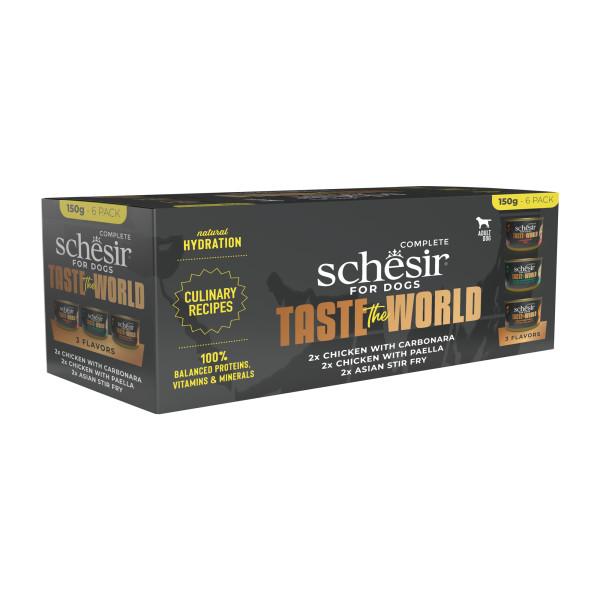 Schesir Dog Taste the World Multipack 6x150 g