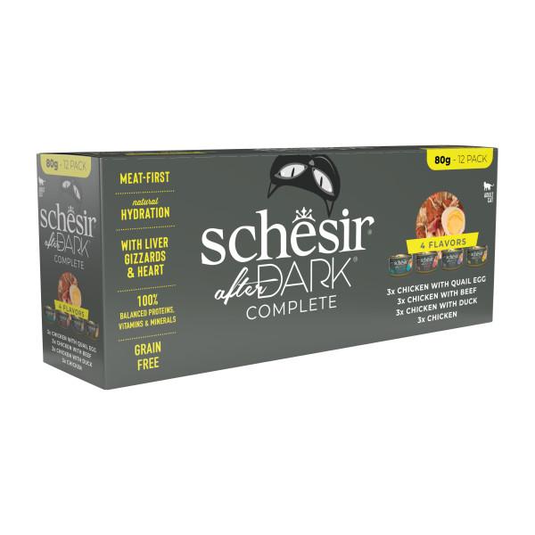 Schesir Cat After Dark Multipack konzerve u brodetu 12x80 g