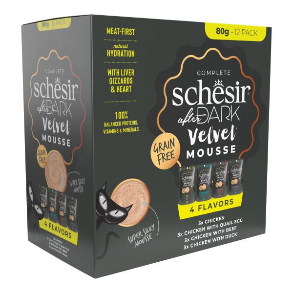 Schesir Cat After Dark Multipack kesice u musu 12x80 g