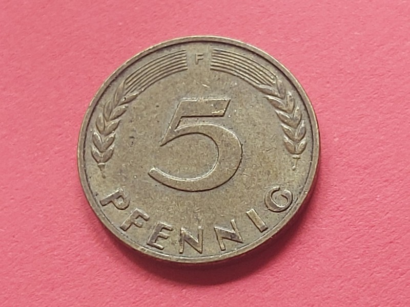 Nemačka - 5 pfennig 1950 god F