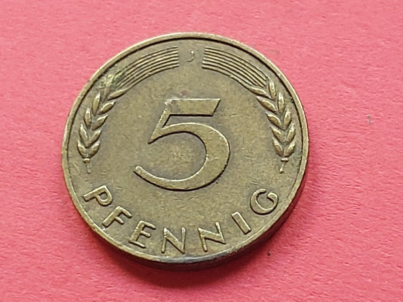 Nemačka - 5 pfennig 1950 god J