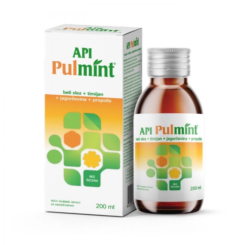 API PULMINT SIRUP- ZA SUVI I PRODUKTIVNI KAŠALJ, 200ML