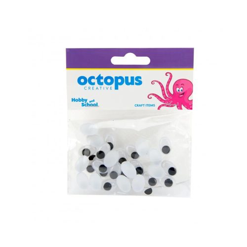 DEKORATIVNE OČI SAMOLEPLJIVE 1×1.5cm 32kom UNL-1694 OCTOPUS