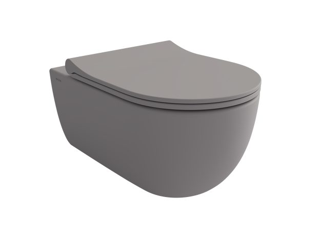 V-Tondo Rimless konzolna WC šolja 54.5cm, mat siva