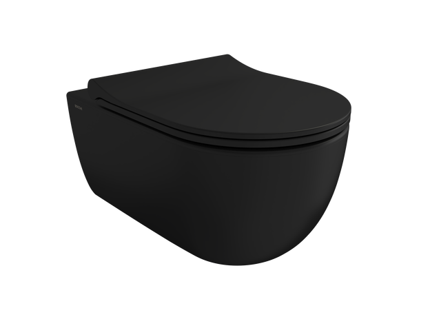 V-Tondo Rimless konzolna WC šolja 54.5cm, mat crna