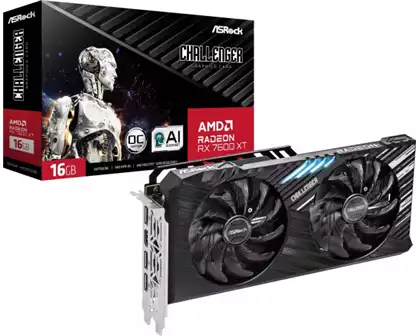 ASRock SVGA Asrock Radeon RX 7600 XT Challenger 16G OC, RX7600XT CL 16GO