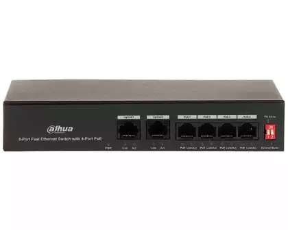 DAHUA PFS3006-4ET-36 6-Port Fast Ethernet Switch with 4-Port PoE