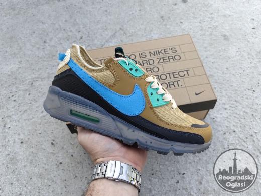 Nike Air Max 90 Terrascape Wheat Gold Blue Lightning