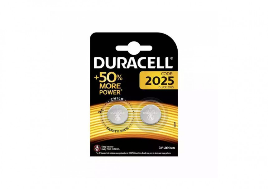 Baterija Duracell Coin LM2025 CR2025 (pak 2 kom)