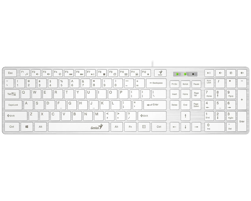 GENIUS SlimStar 126 USB US bela tastatura