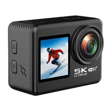 V5 5K WIFI EIS ANTI-SHAKE ACTION CAMERA 30M WATERPROOF DUAL SCREEN SPORTS CAMERA