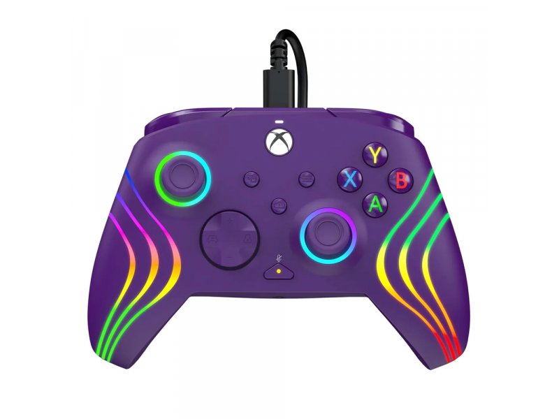 PDP XBOX WIRED CONTROLLER AFTERGLOW WAVE PURPLE