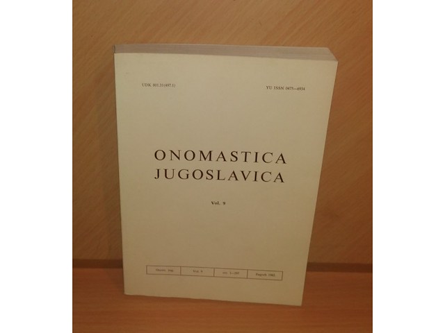 ONOMASTICA JUGOSLAVICA 9