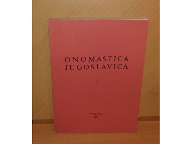 ONOMASTICA JUGOSLAVICA 7