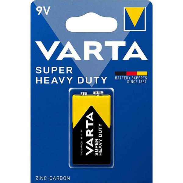 VARTA Superlife 9V SUPER HEAVY DUTY 6F22, Cink-karbon baterije, Pakovanje 1kom