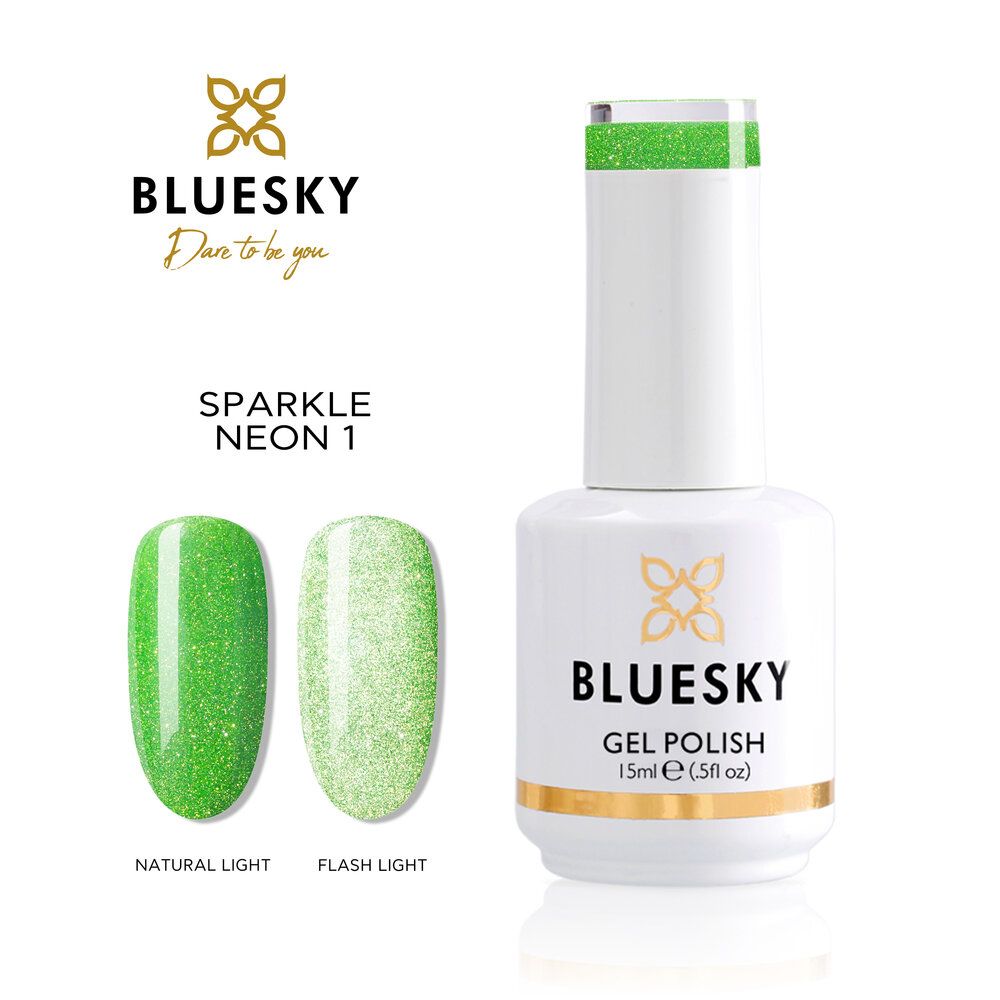 Gel Polish Bluesky 15ML SPARKLE NEON 01