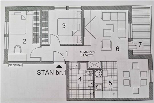 Jakovo, 3.0-soban, 62m2, novogradnja