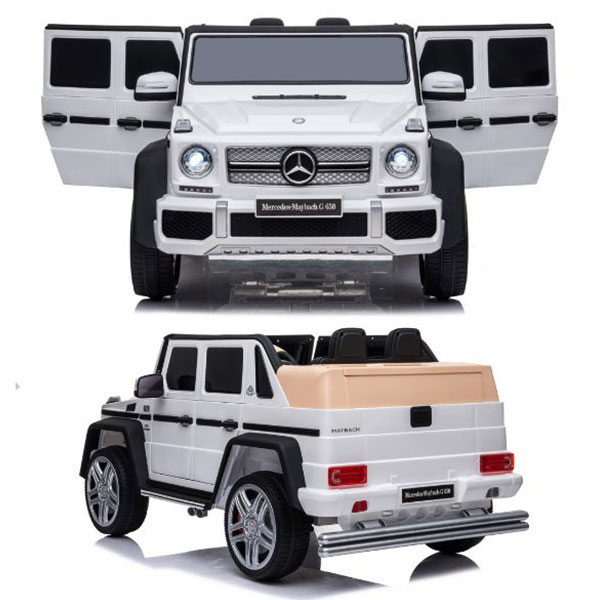 Auto na akumulator Mercedes G 650 beli R/C A100 12V4.5AH*1+2motor 11/100