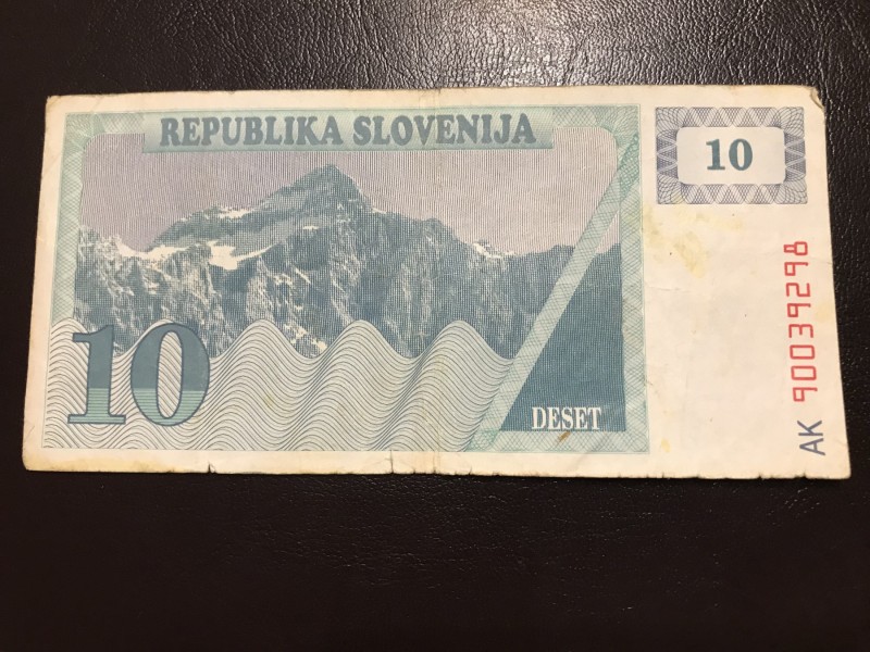 SLOVENIJA 10 TOLARA.