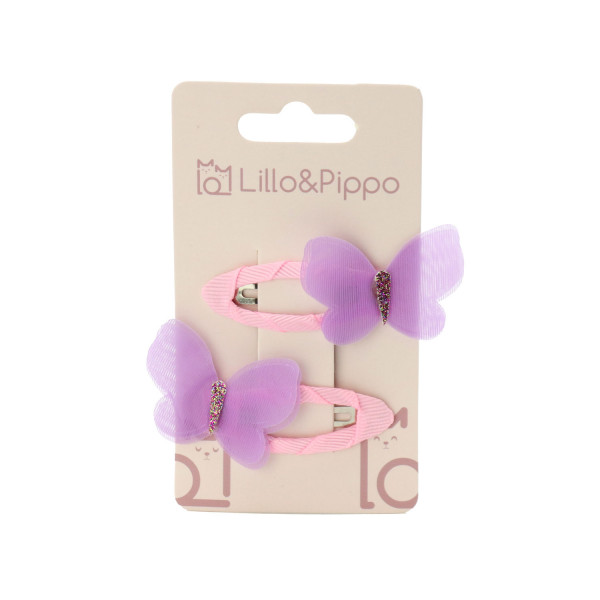 Lillo&Pippo šnalice za kosu leptir
